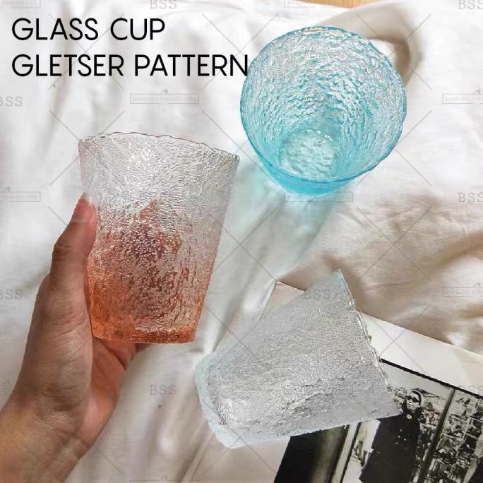 Jual Produk Terbaik] Vintage Retro 260ml Gelas Kaca Gelas Estetik ...