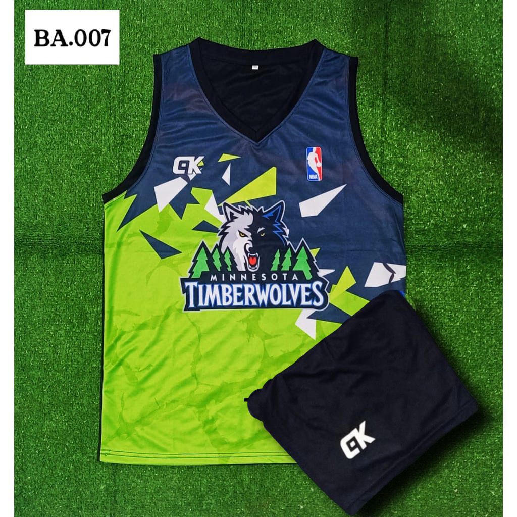 Jual 1 SET BAJU BASKET PRIA / SINGLET BASKET / BAJU OLAHRAGA BASKET ...