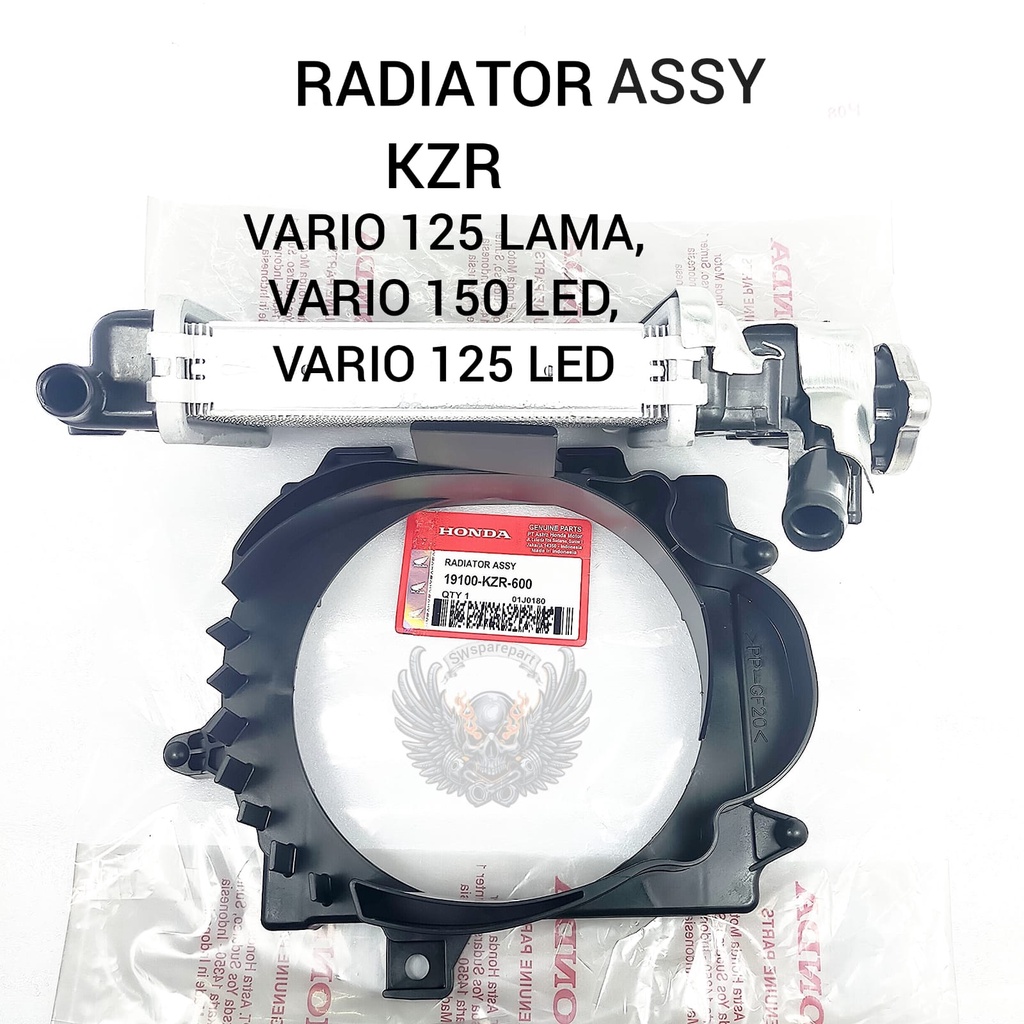 Jual RADIATOR SET SAMA DUDUKAN RADIATOR DAN COVER HONDA KZR VARIO 125 ...