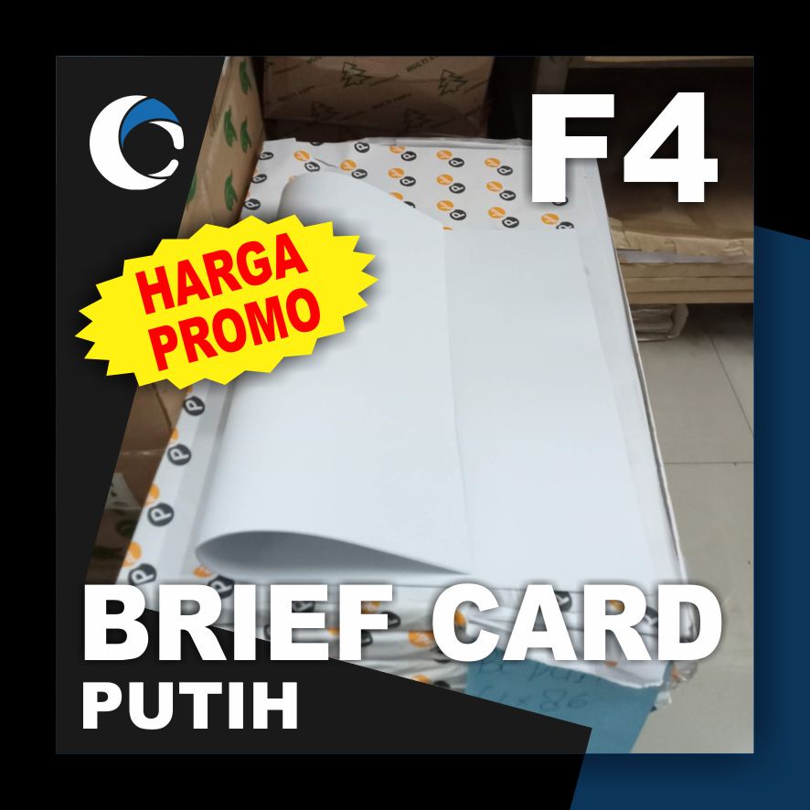Jual KERTAS BC / BRIEF CARD PUTIH 160 GSM Uk [ F4 / Folio ] 21.5 cm X ...