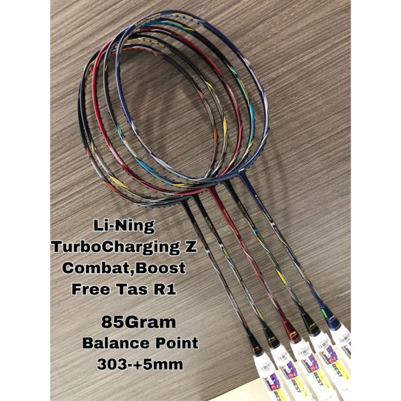 Jual Raket Badminton LINING TURBO CHARGING Z BOOST COMBAT DRIVE ...