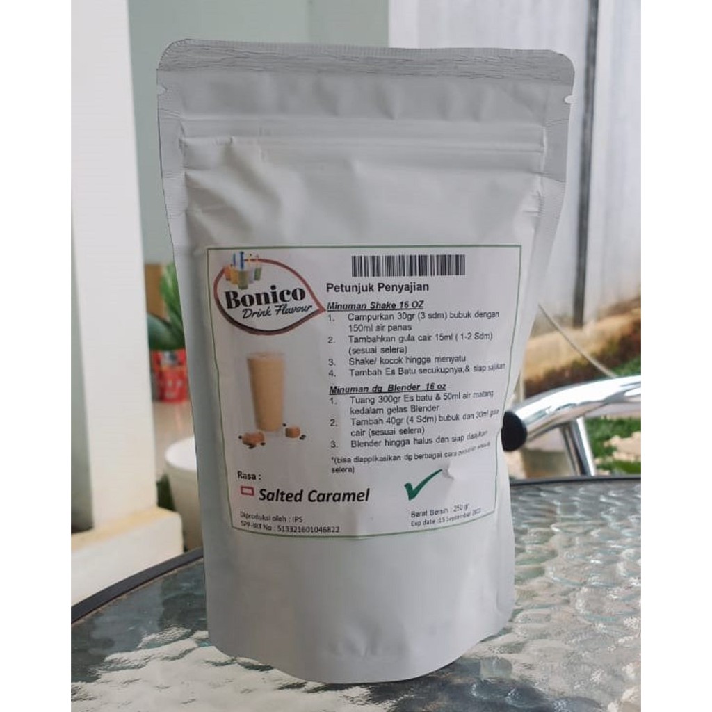 Jual BONICO SALTED CARAMEL drink powder 250gr Bubuk minuman KARAMEL ...