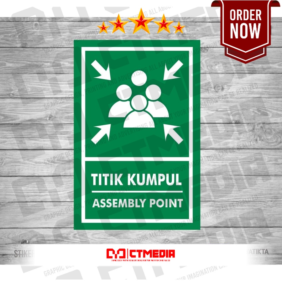 Jual SIGN K3 RAMBU STICKER LABEL TITIK KUMPUL 20X30CM | Shopee Indonesia