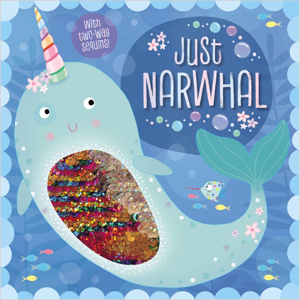 Jual IMPORT BOOK TWO-WAY SEQUIN PICTURE BOOKS : JUST NARWHAL (SSB ...