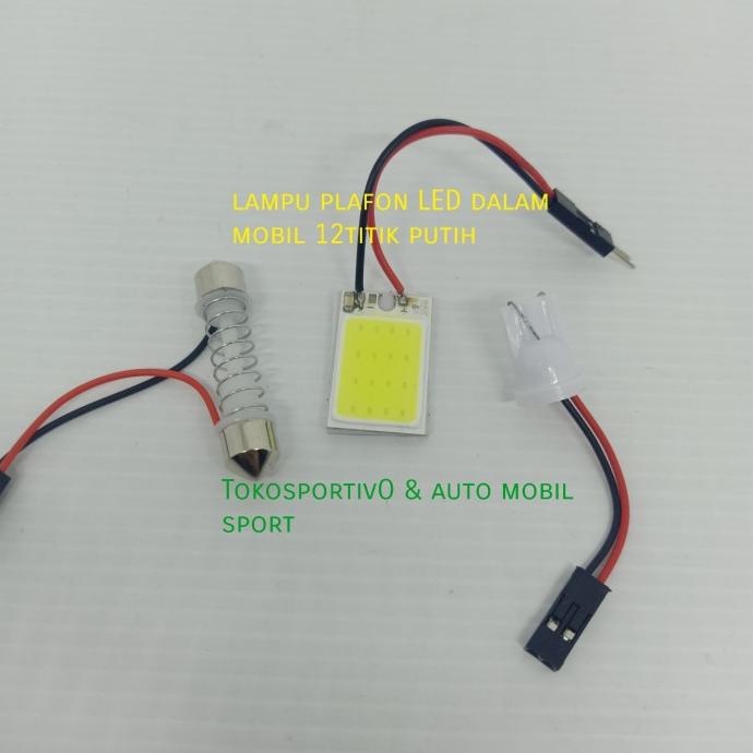 Jual Lampu bohlamp plafon cabin mobin LED 12titik interior mobil Led ...