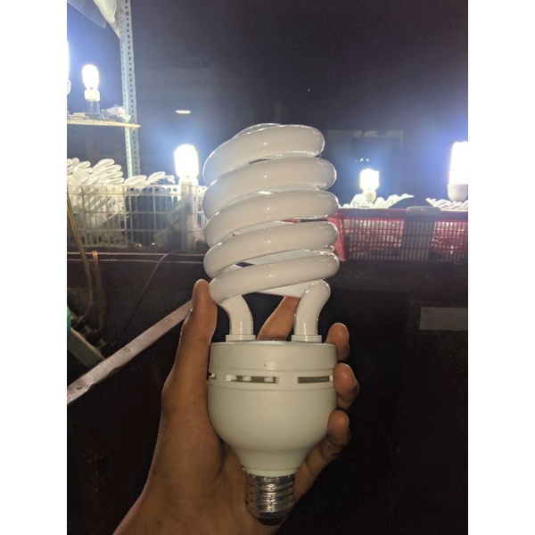 Jual Lampu Hemat Energi Termurah Spiral 45 watt jumbo super TERANG | Shopee Indonesia