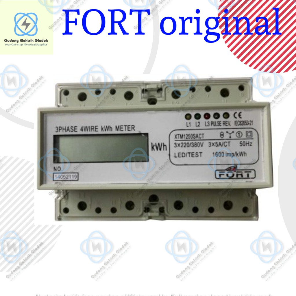 Jual KWH METER 3 PHASE, ANALOG XTM1250SCT & DIGITAL XTM1250SACT - FORT | Shopee Indonesia