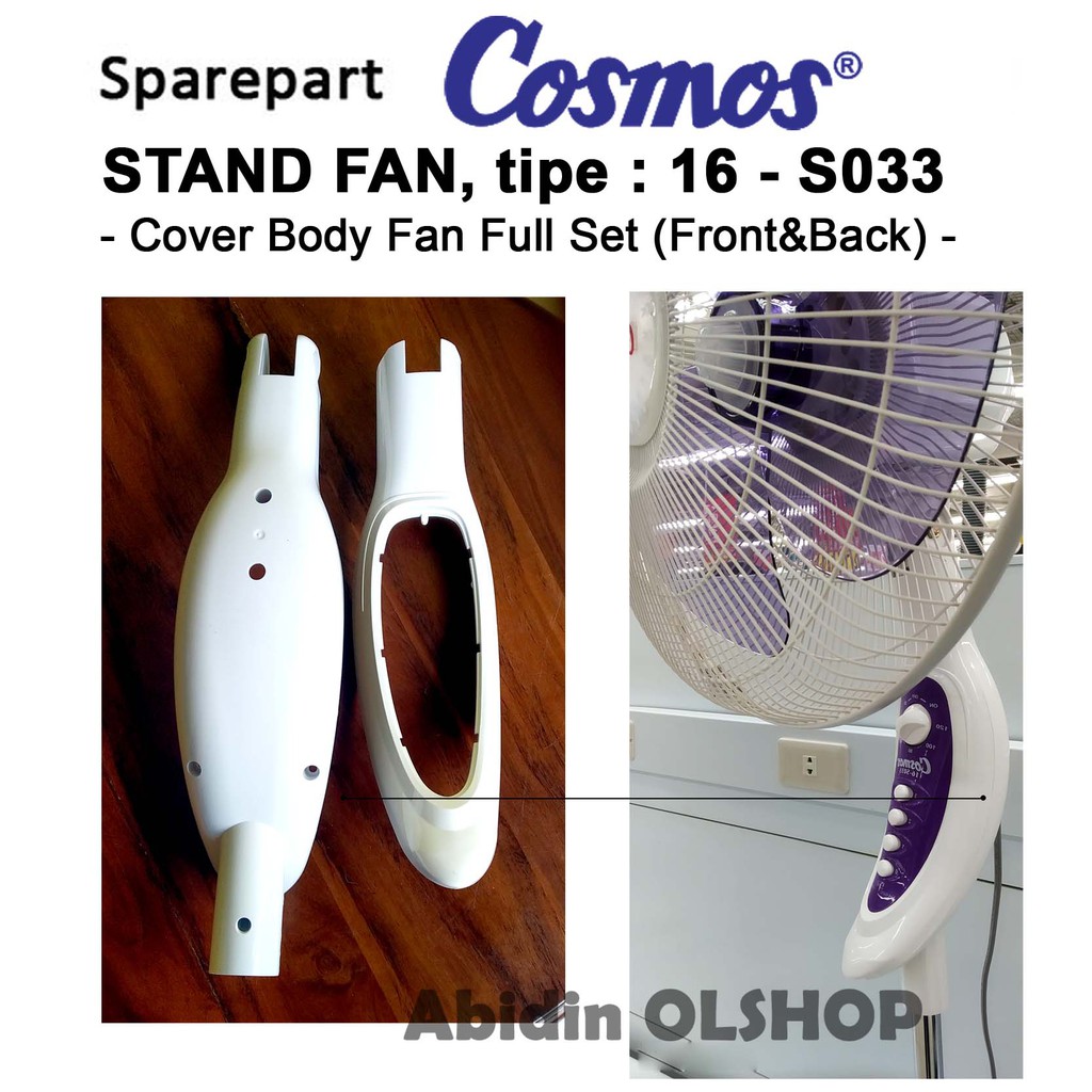Jual Spare part kipas angin COSMOS tipe 16-S033 - Cover Body fan Full ...