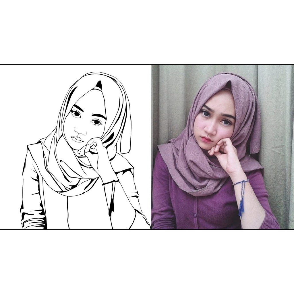 Jual Line Art / Sketsa Wajah (SoftFile) | Shopee Indonesia