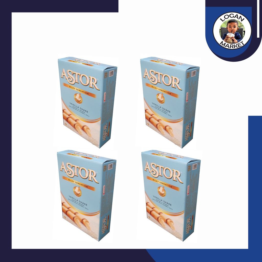 Jual Paket Astor Wafer Stick Vanila Vanilla Shake Kotak Box 40gram 40 gram 4Pcs 4 Pcs | Shopee ...