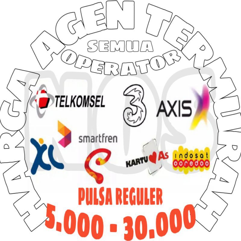 Jual Pulsa Reguler Telkomsel Indosat xl axis three smartfren simpati as ...