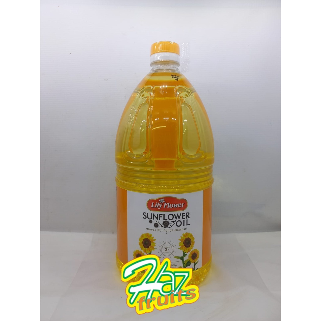 Jual Lily Flower Sunflower Oil l Minyak Bunga Matahari 2 Liter | Shopee ...