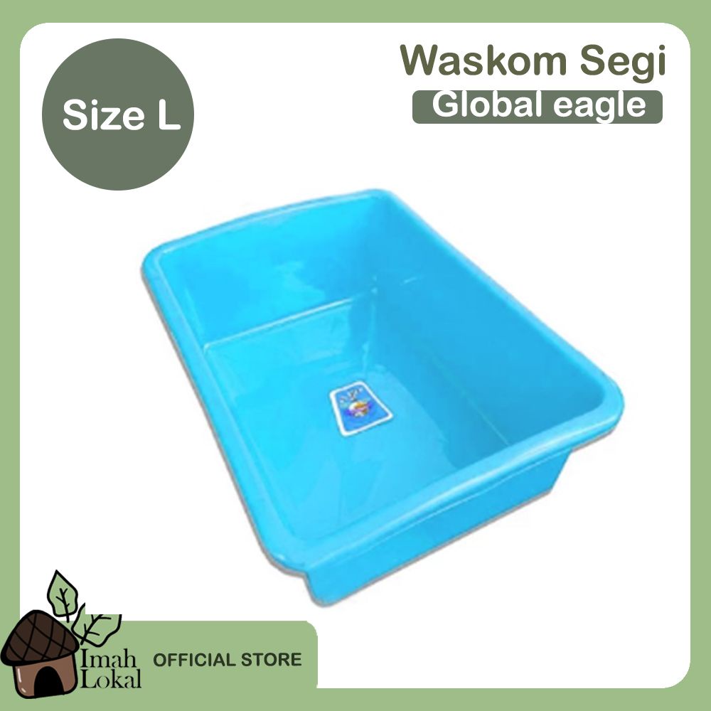 Jual Waskom Plastik Segi L / Bak Serbaguna / Tempat Kucing Global Eagle ...