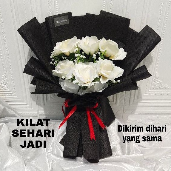 Jual [READY STOK] Buket Bunga Mawar Artificial 6 Tangkai | Bouquet Rose ...