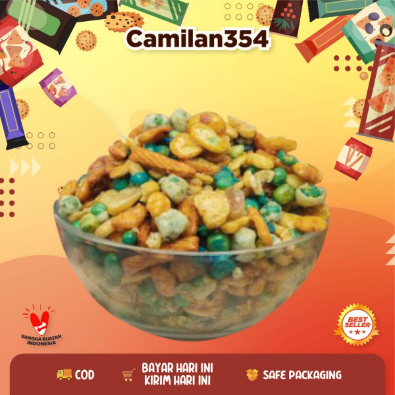 Jual Kacang Campur Murah - 250gr / Kacang Polong Mix 1/4KG / Mixnut ...