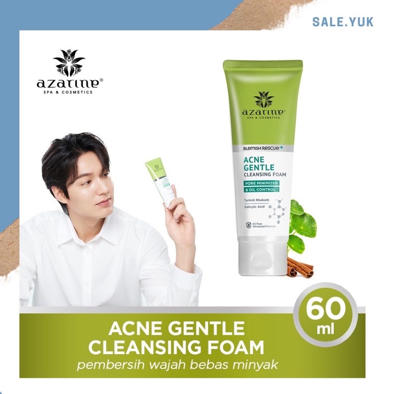 Jual AZARINE Acne Gentle Cleansing Foam / Facial Wash 60ml (BPOM ...