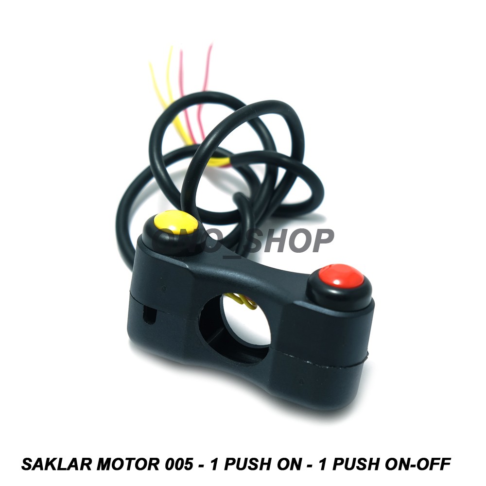 Jual Saklar Motor 005 - 1 Push On - 1 Push On-Off | Shopee Indonesia