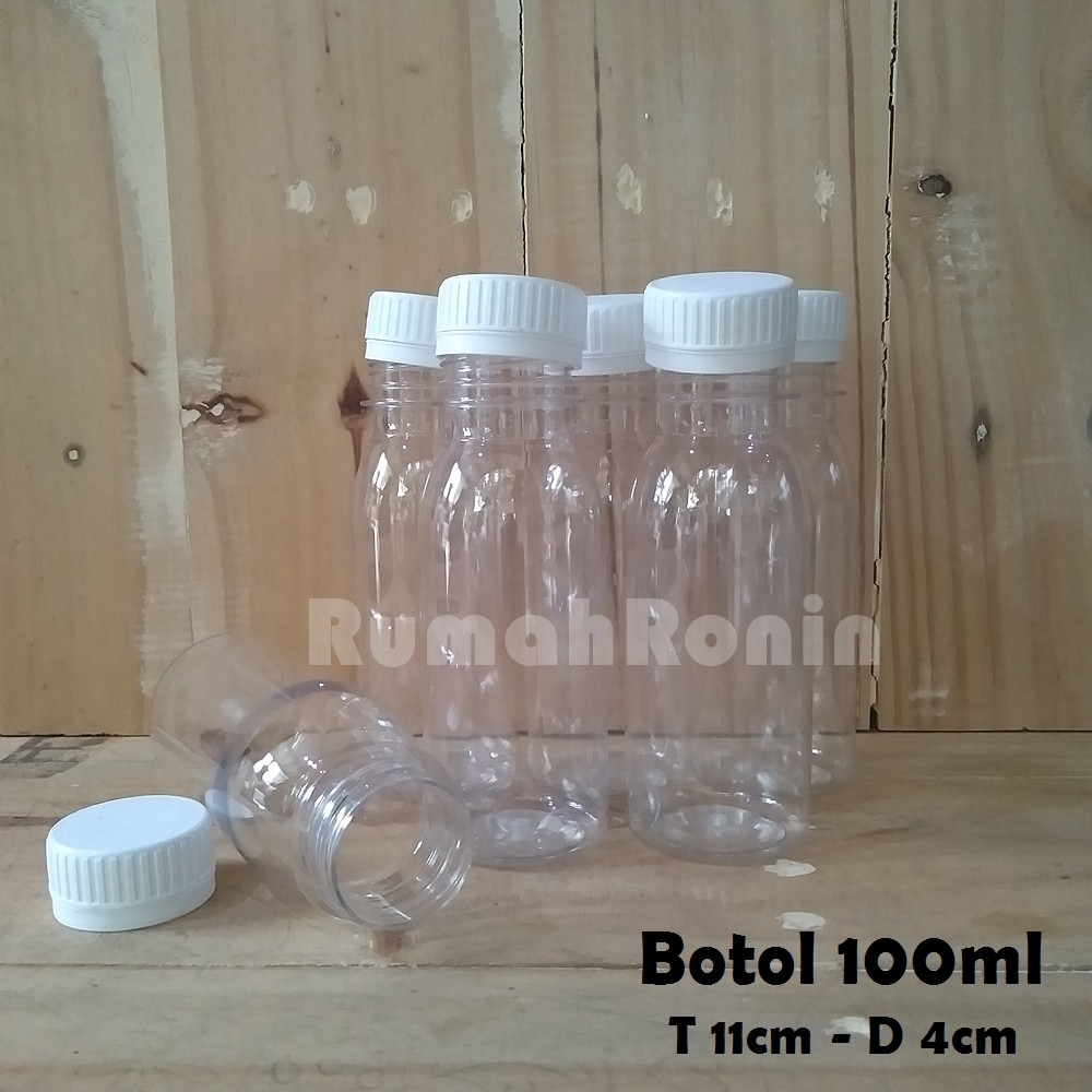 Jual Botol Plastik Sedang|Kemasan Plastik|Botol Kemasan|Botol 100ml ...