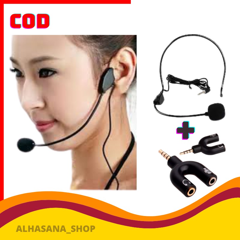 Jual PAKET REKAM VLOG MIC LIP ON BANDO SPLITER AUDIO HP /MIC KARAOKE ...