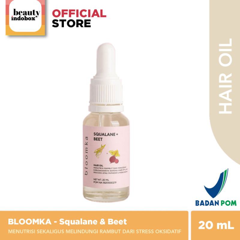 Jual BLOOMKA by THE BATH BOX Squalane + Beet Hair Oil | Shopee Indonesia