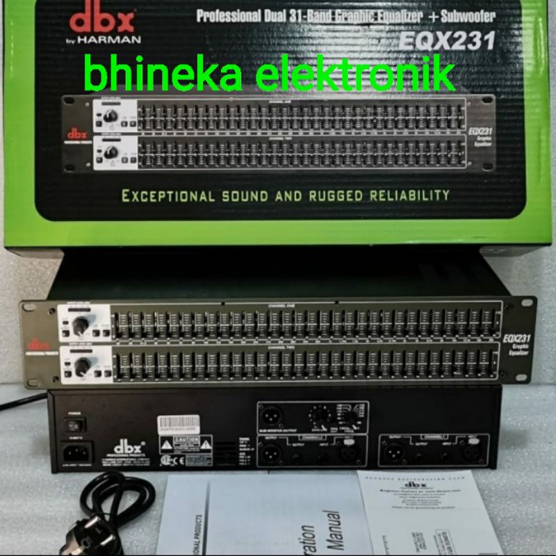 Jual equalizer DBX EQX 231 DBX EQX231 plus subwoofer 2 x 31 channel | Shopee Indonesia