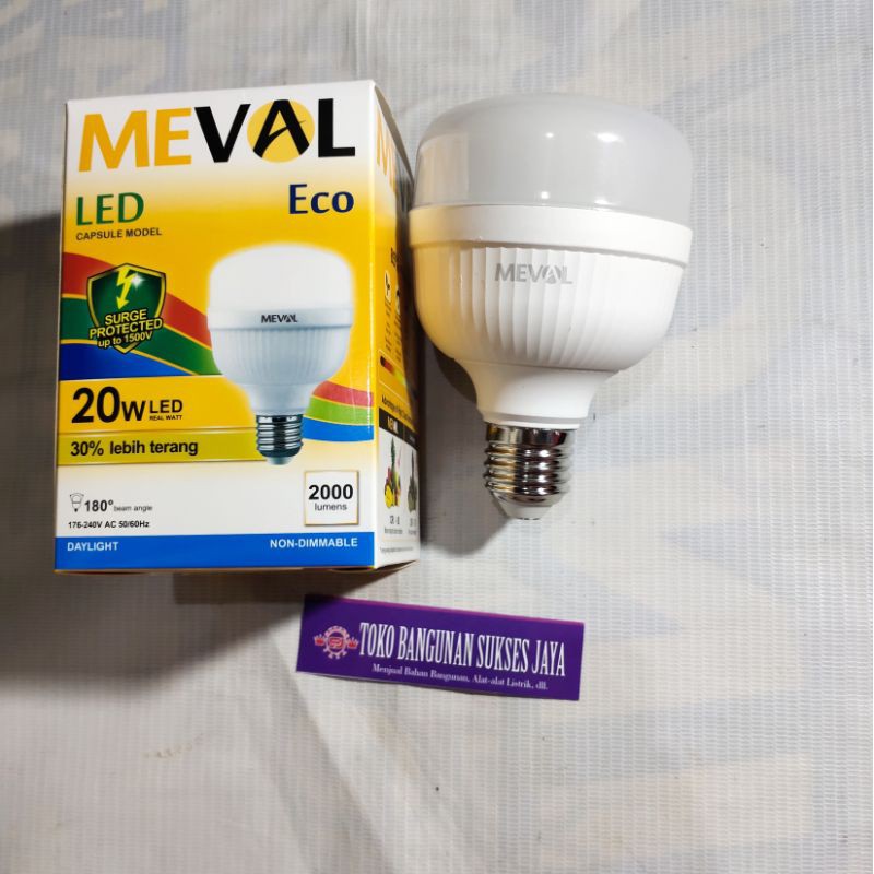 Jual Lampu LED kapsul eco 20watt Meval | Shopee Indonesia