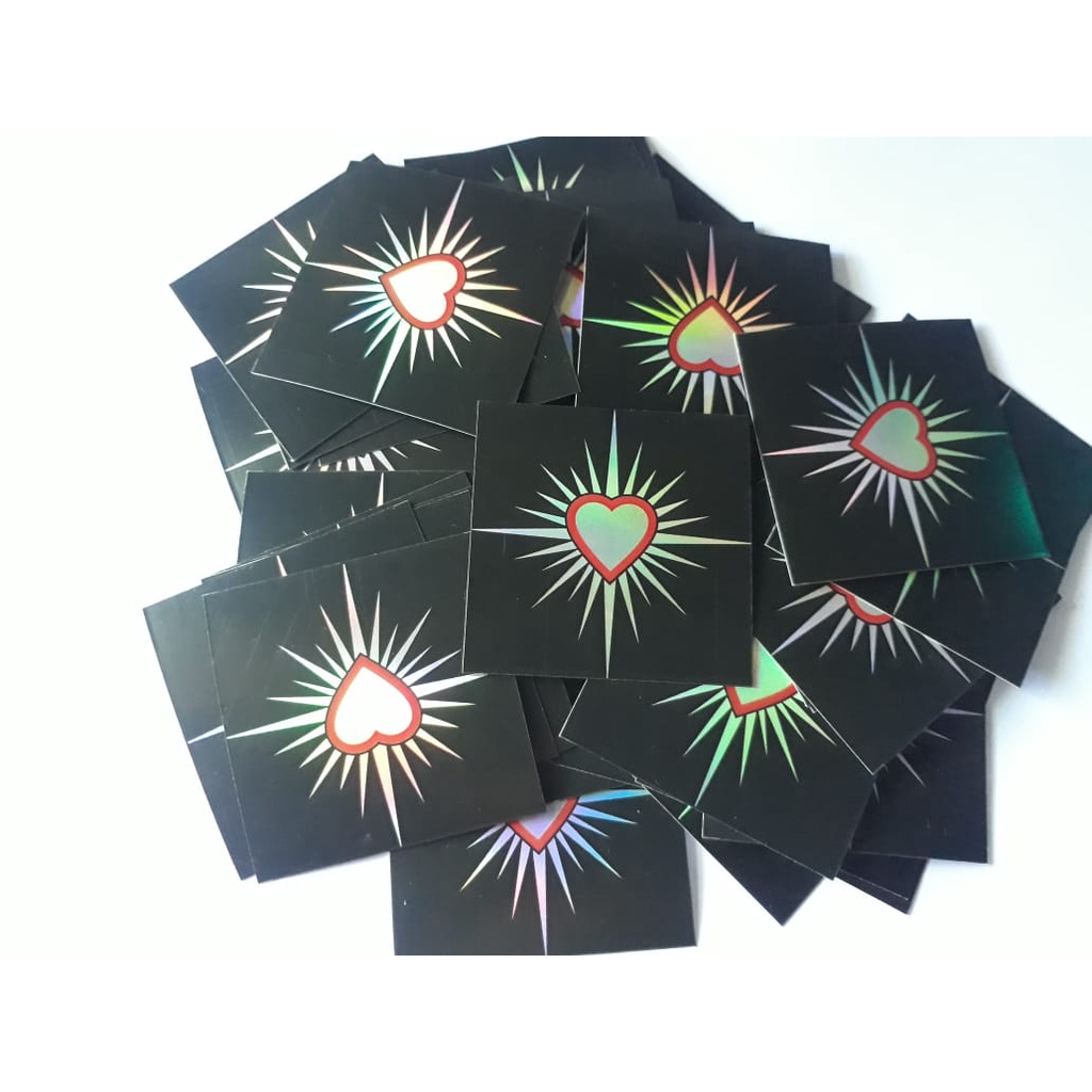 Jual stiker psht printting hologram stiker logo psht hati bersinar 5 cm ...