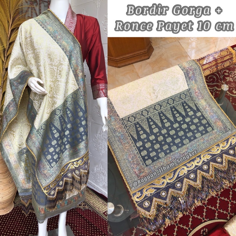 Jual Belum Termasuk songket / RONCE PAYET SELENDANG (upah pasang ronce ...