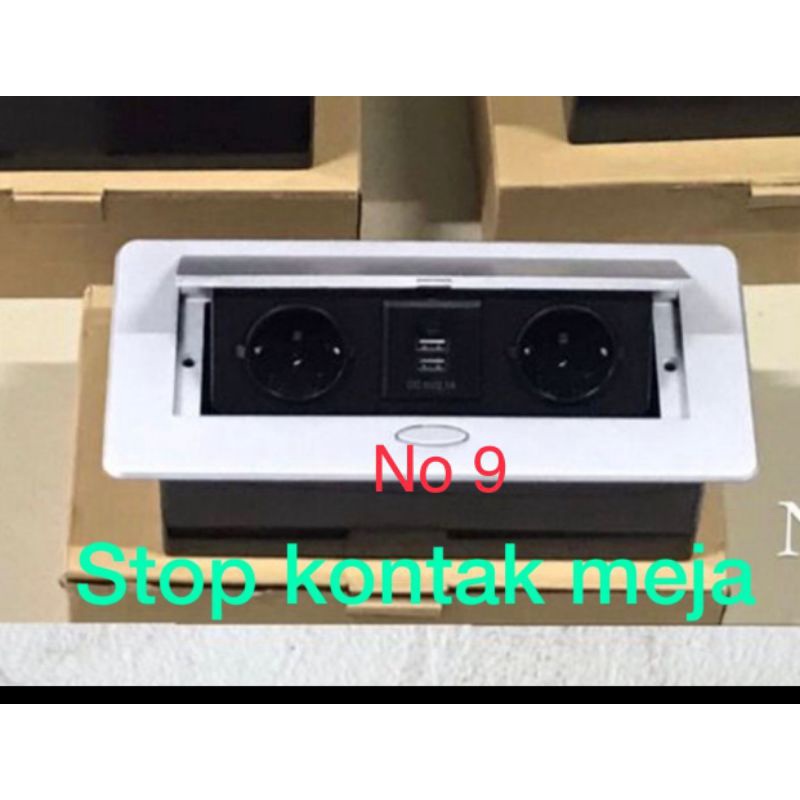 Jual stop kontak meja table power soket outlet VGA HDMI CAT6 USB ...