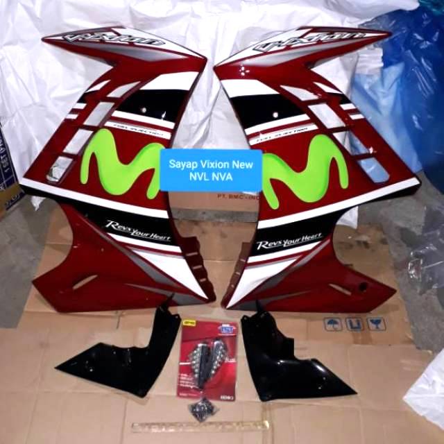 Jual Half fairing new vixion NVL NVA Sayap Vixion New body samping ...