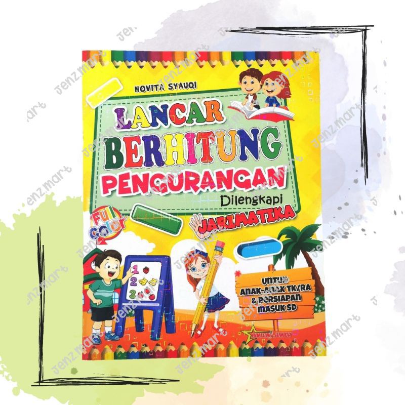 Jual Lancar Berhitung Pengurangan untuk anak TK/SD (Full Color ...
