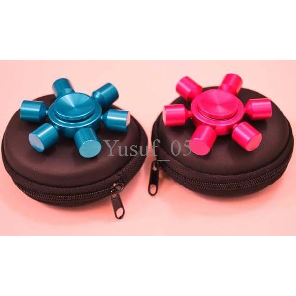 Jual LIMITED Metal Brass Hexagon Fidget Spinner 6 side Hand Spinner ...