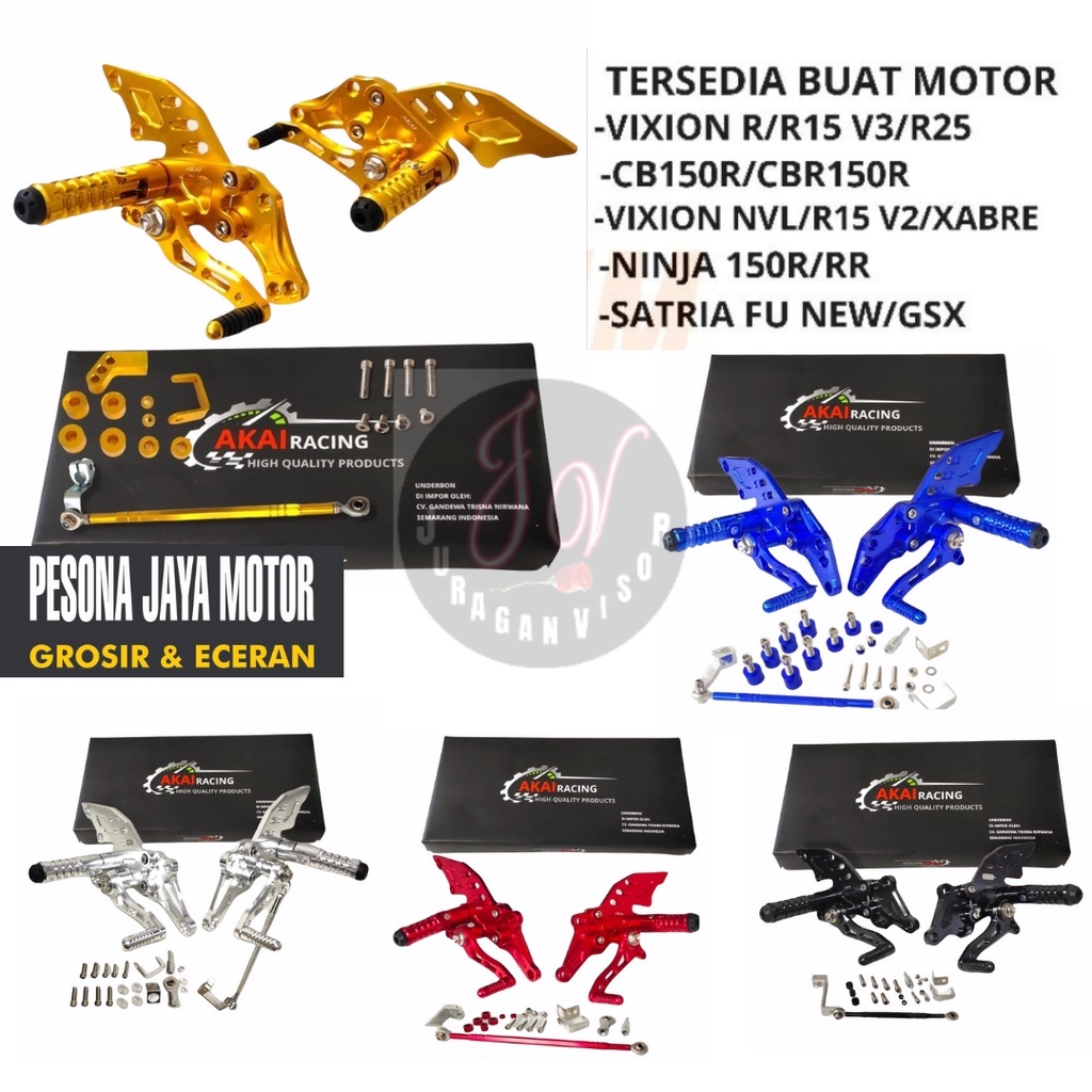Jual Underbone Footstep Underbone Lipat Akai Racing Original Cbr150r ...