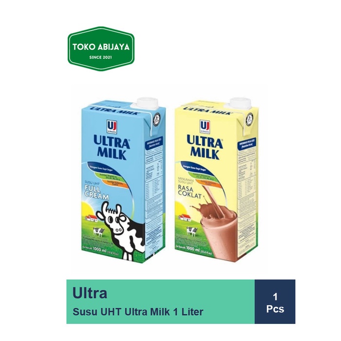 Jual Susu UHT Ultra Milk Full Cream Coklat 1 Liter | Shopee Indonesia