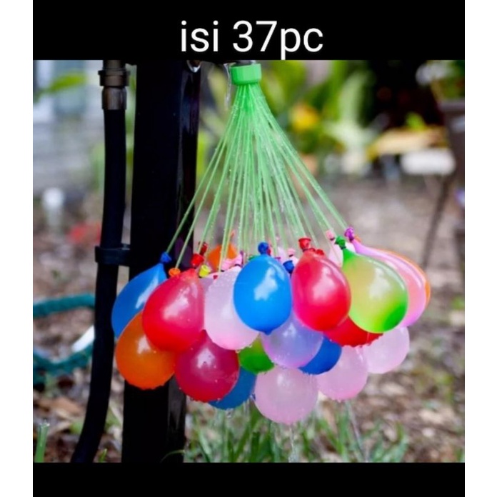 Jual balon AIR perang magic water ballons ballon warna isi 37pc ...