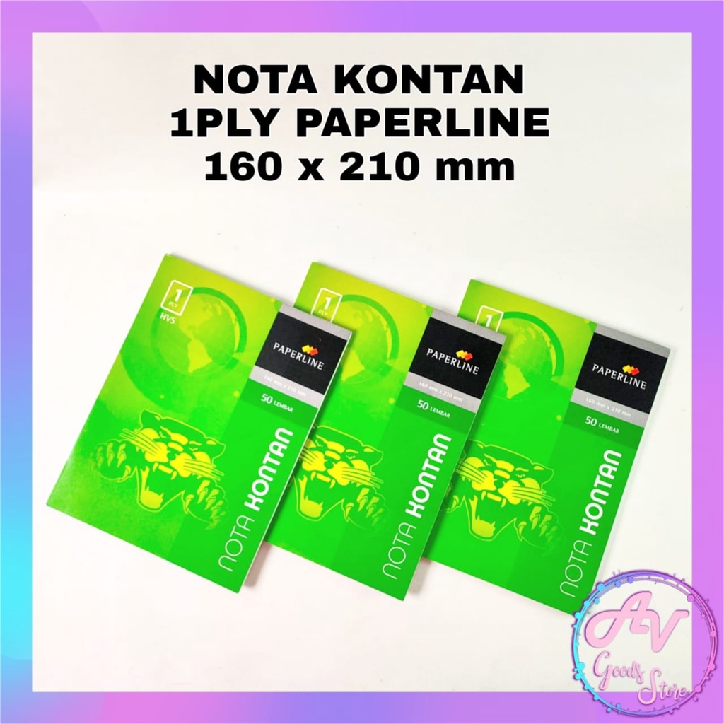 Jual Nota / Nota Kontan Paperline BESAR 1PLY (NK B1) | Shopee Indonesia