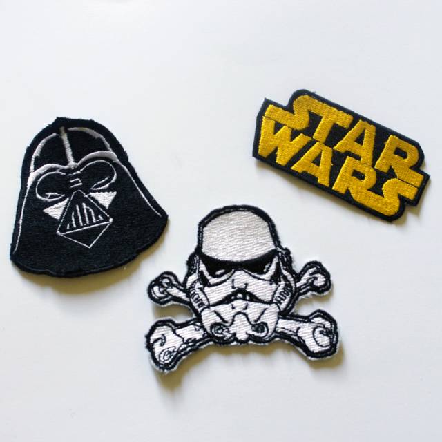Jual Star Wars Stormtrooper Skullbones Darth Vader Patch Set emblem ...