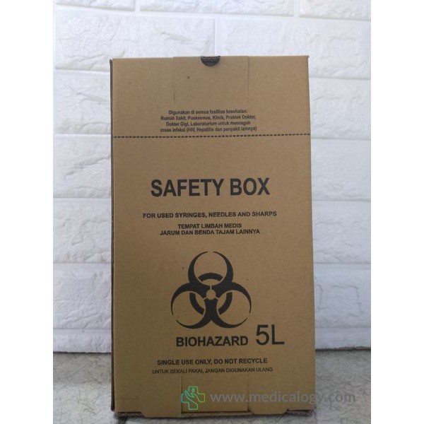 Jual SAFETY BOX 5 LITER ONEMED TEMPAT SAMPAH MEDIS BOX 5 LITER | Shopee Indonesia