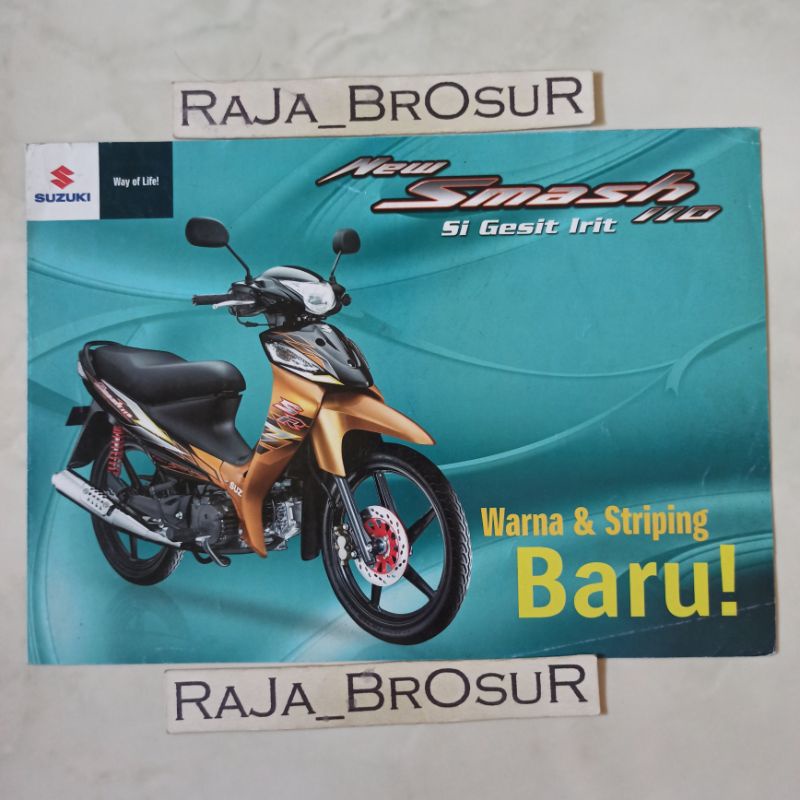 Jual Poster brosur katalog leaflet jadul lawas Suzuki New Smash110 SR/Smash 110 SR 2009 | Shopee ...