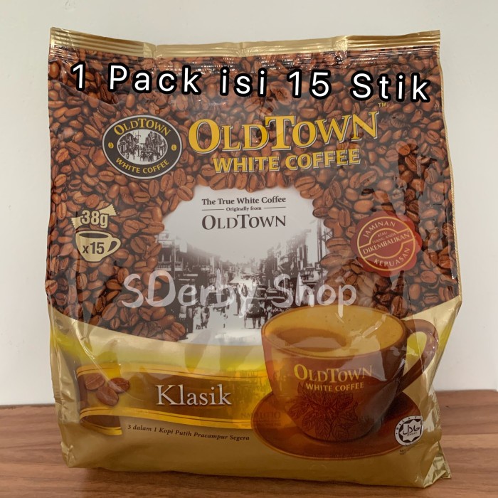 Jual OLD TOWN WHITE COFFEE CLASSIC OLDTOWN KLASIK KOPI MALAYSIA - 15 STIK | Shopee Indonesia