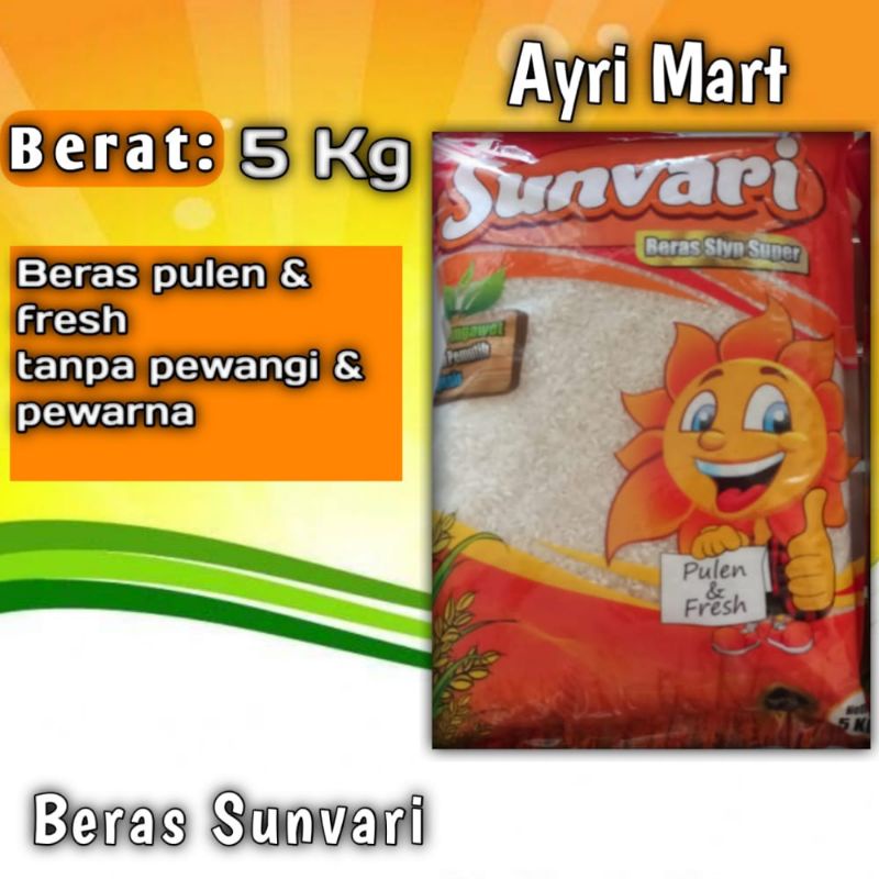 Jual Sunvari beras pulen 5kg | Shopee Indonesia