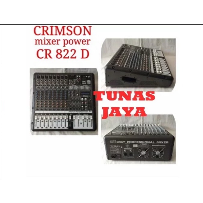 Jual POWER MIXER 8 CHANNEL CRIMSON CR 822D CR822D power full 700 watt | Shopee Indonesia