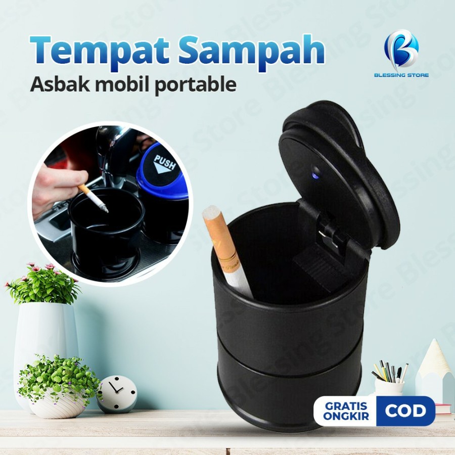 Jual Tempat Sampah Mini Asbak Mobil Asbak Rokok Unik LED | Shopee Indonesia