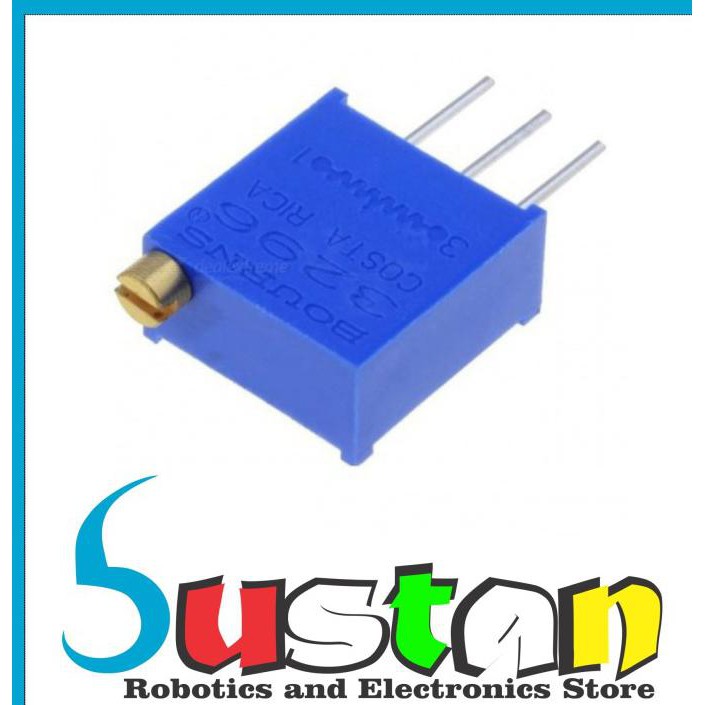 Jual Multiturn 3296 500 Ohm Trimmer Potentiometer Variable Resistor ...