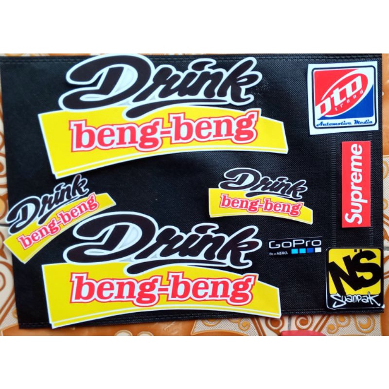 Jual Stiker Striping Drink Beng Beng Ukuran 23x10 cm | Shopee Indonesia