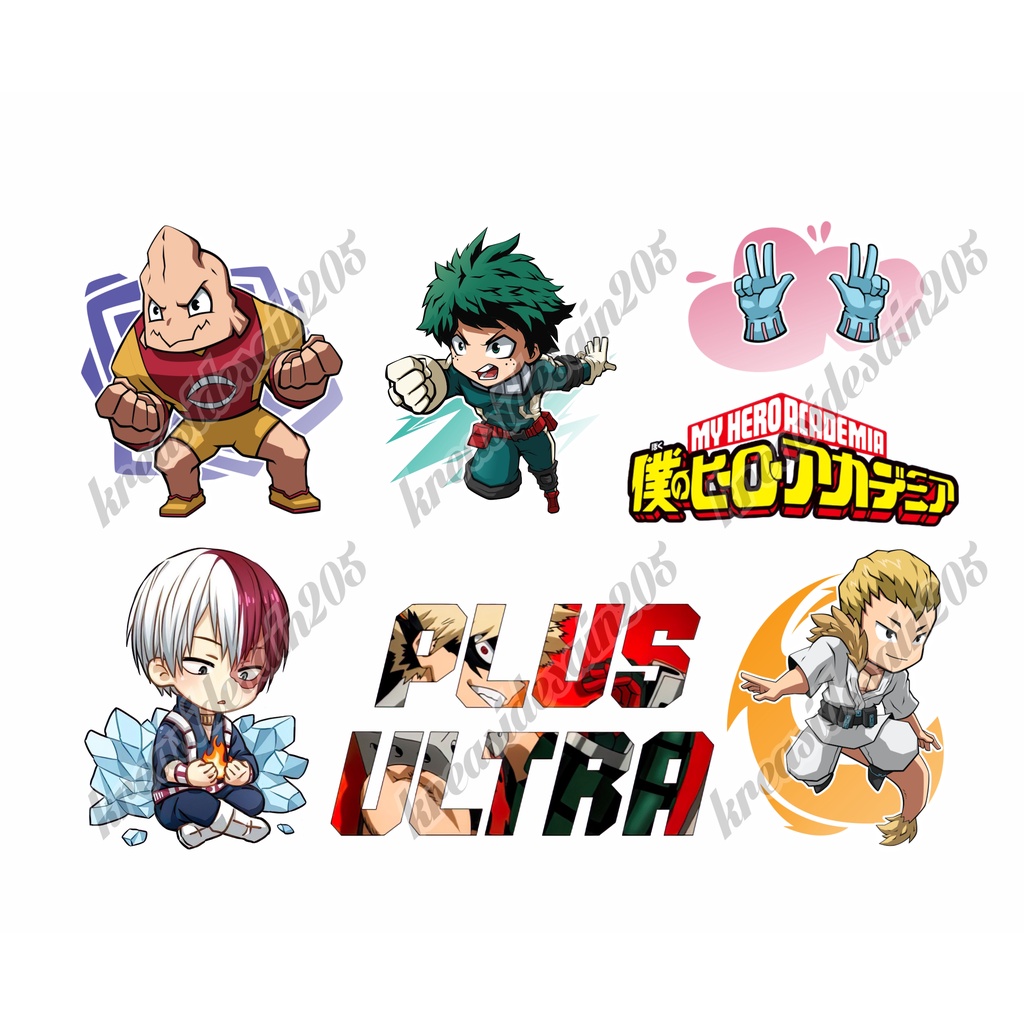 Jual stiker anime /boku no hero/deku/stiker laptop /stiker kulkas ...