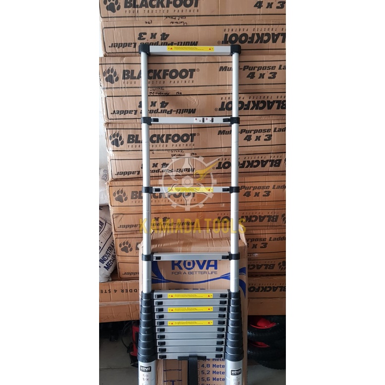 Jual TANGGA TELESKOPIC ALUMINIUM 4,4 METER KOVA / TELESCOPIC SINGLE ...