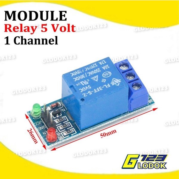 Jual Relay 5V 1 Channel Output 250VAC 30VDC 10A Module Arduin0 | Shopee ...