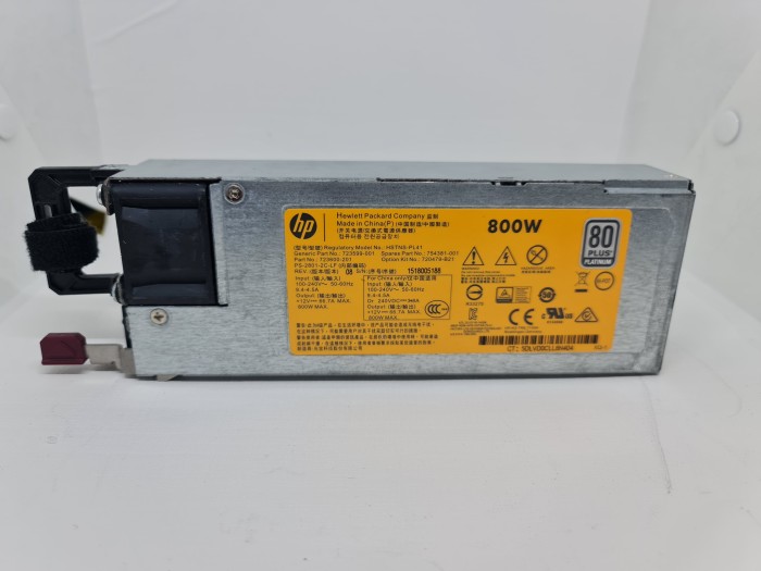 Jual PSU HP 723599-001 800W Hp Proliant Dl360 Dl380 Ml350 Gen9 HSTNS ...