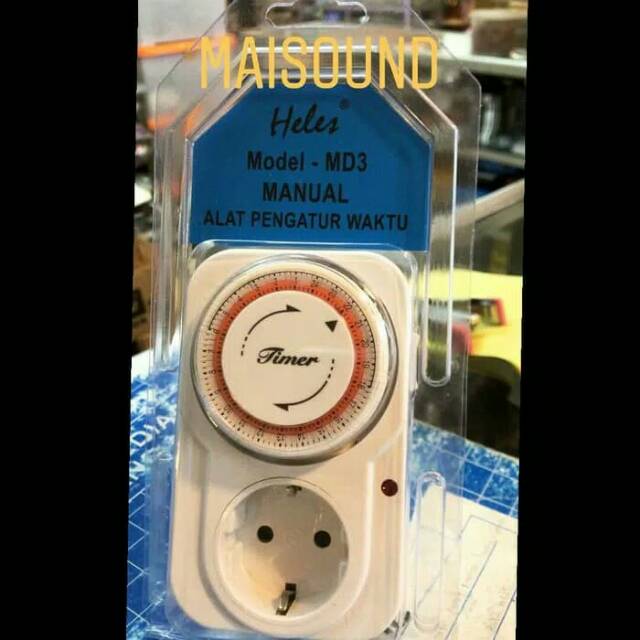 Jual Timer 24 jam Stop Kontak Heles MD3 | Shopee Indonesia